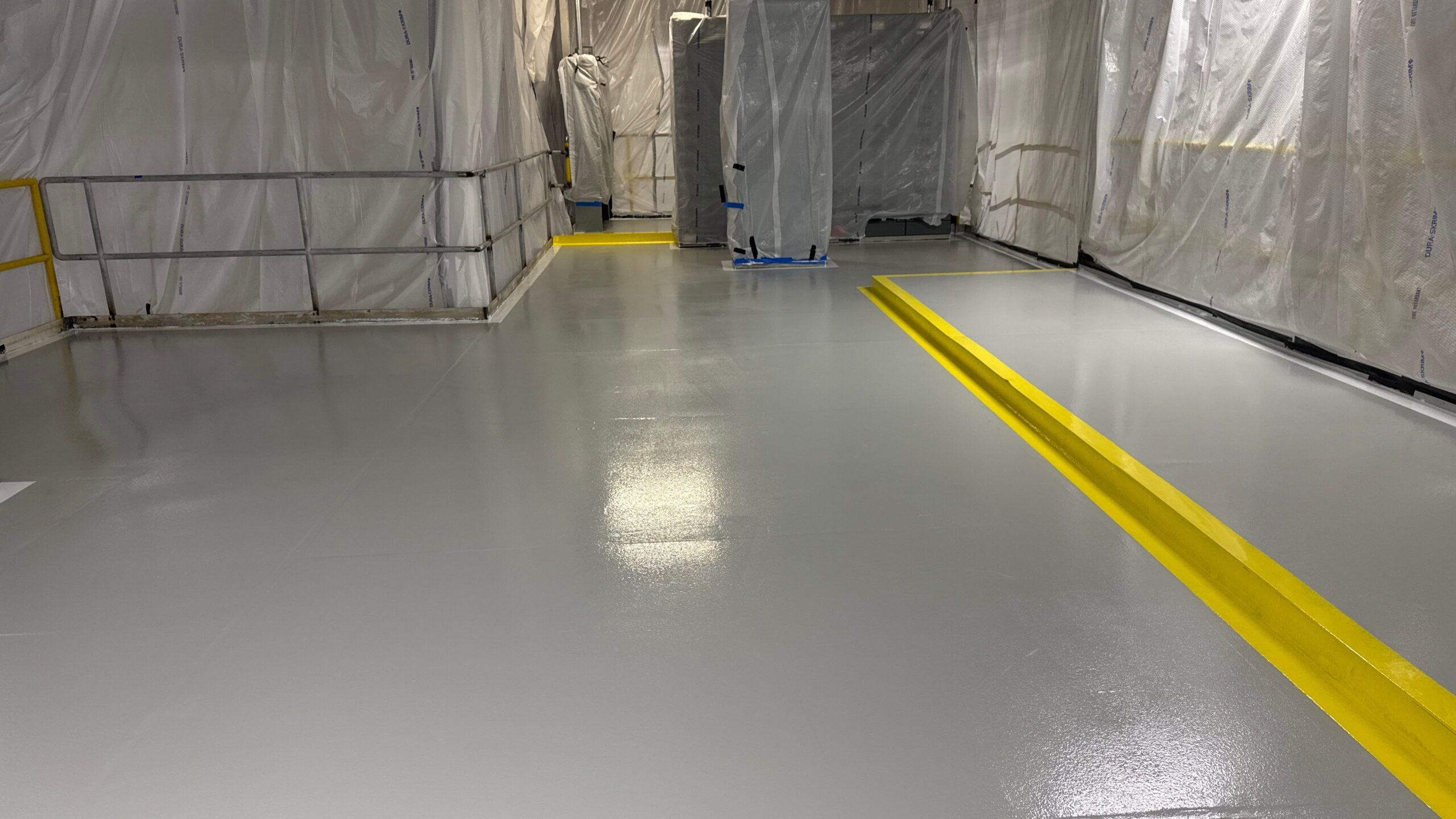 Metal Deck & Column Base Coating in Food Manufacturing Industrial ...